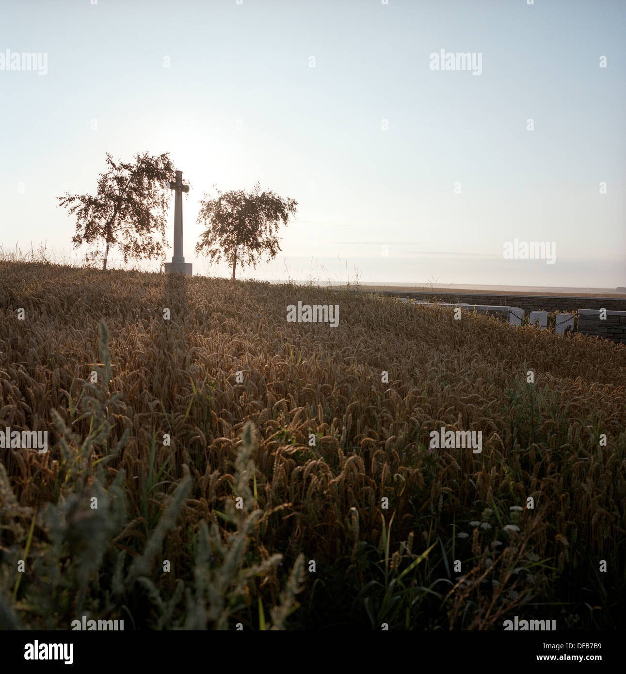 Rural cemetery among wheat fields hi-res stock photography and images ...