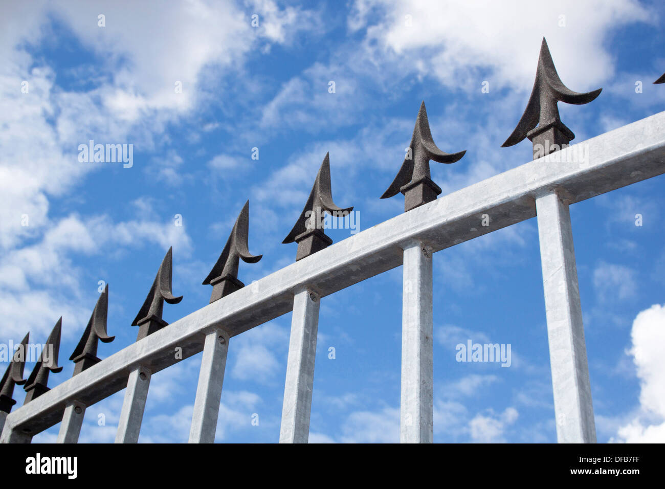Gate with spikes hi-res stock photography and images - Alamy