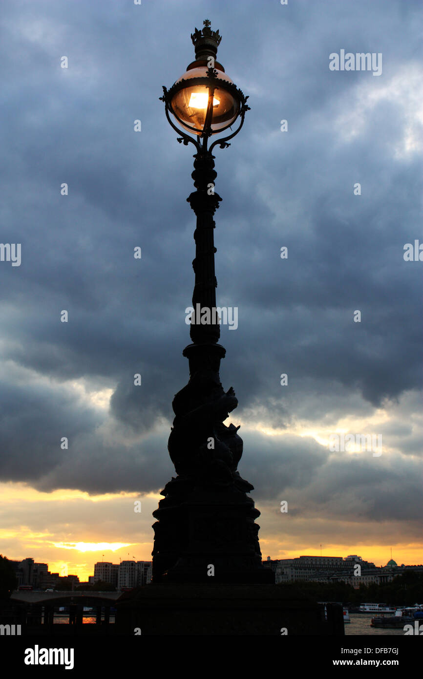 Artistic lamp post in London Stock Photo - Alamy