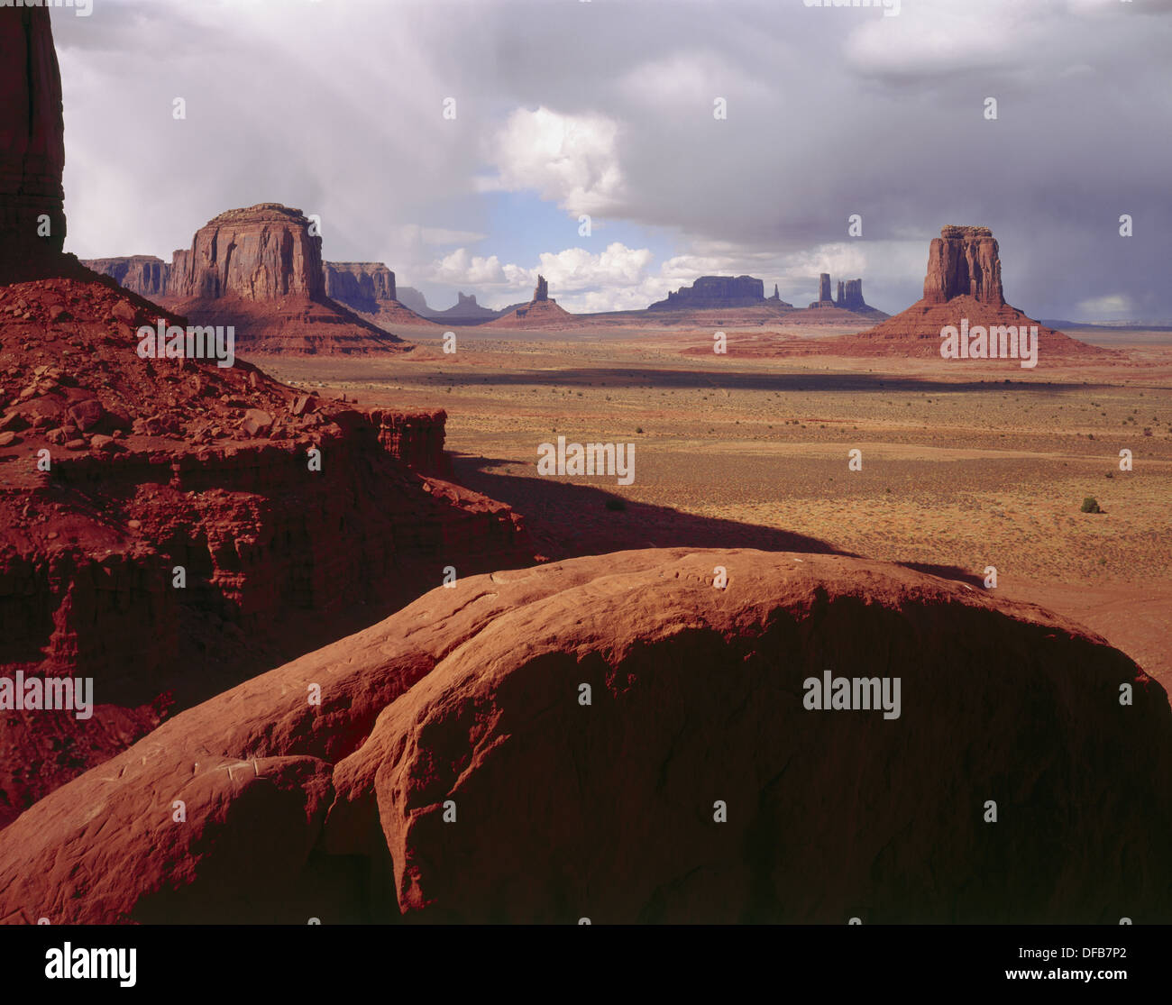 Monument Valley from the North Window Viewpoint. Arizona. USA Stock ...