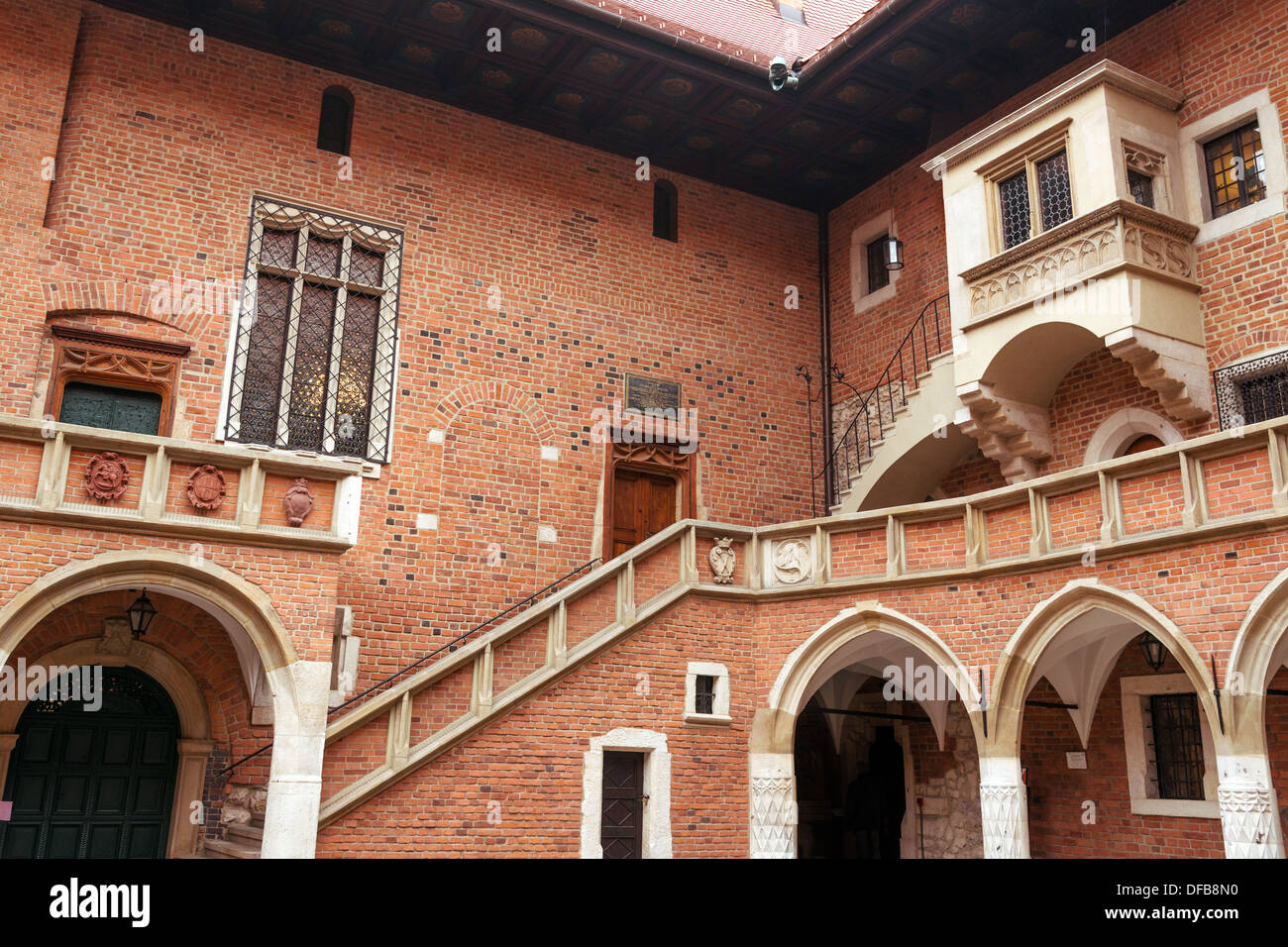 Medieval Jagiellonian University, Collegium Maius, Krakow, Poland Stock ... Medieval Jagiellonian University, Collegium Maius, Krakow, Poland Stock ...