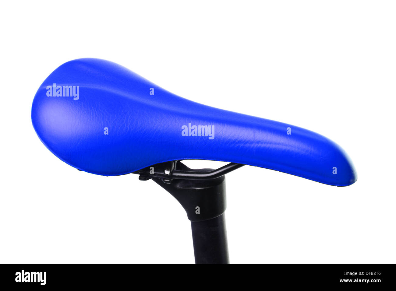 Color detail of the blue saddle of a bicycle Stock Photo - Alamy
