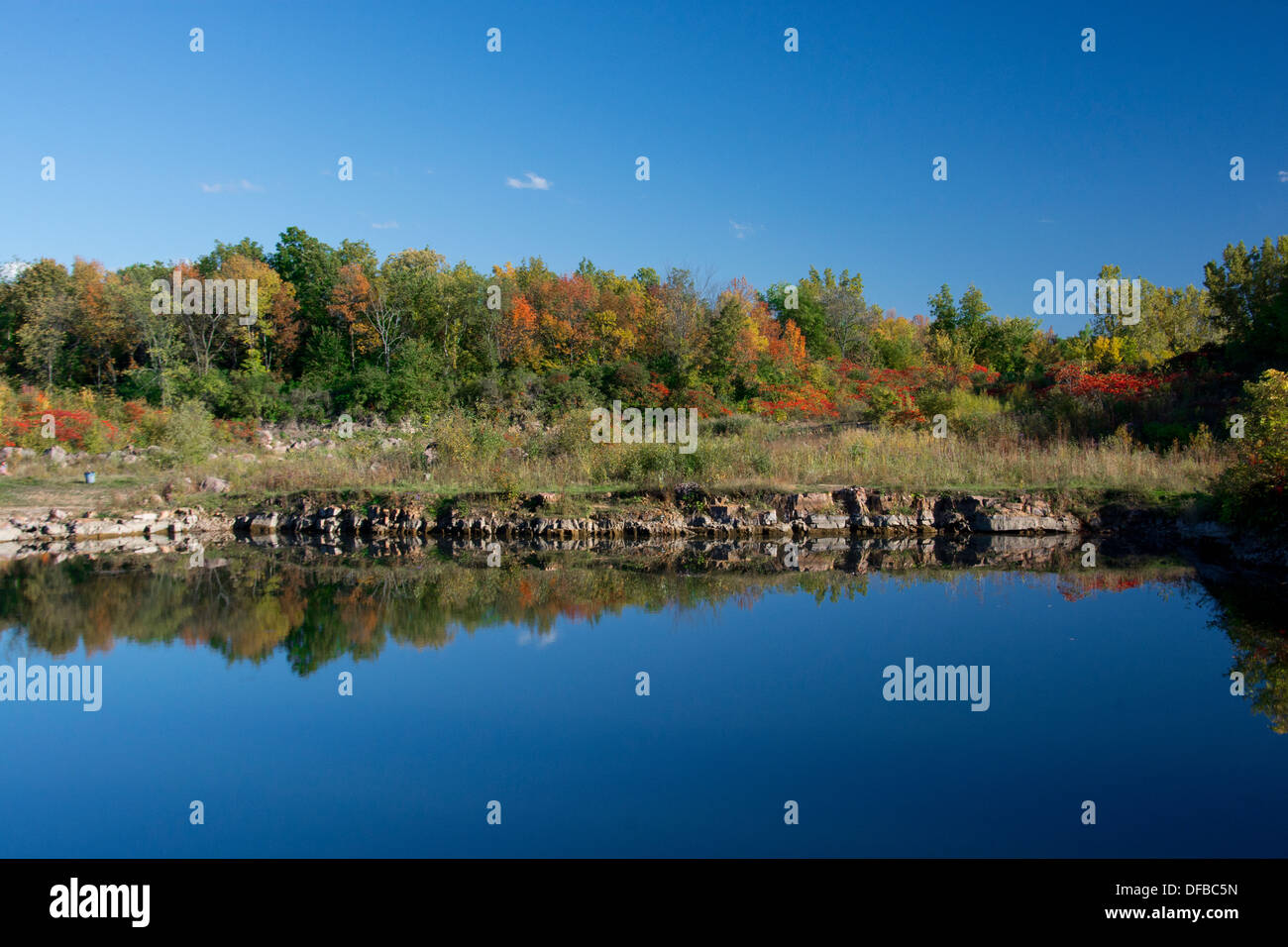 An abandoned rock quarry in Vaudreuil, Quebec Stock Photo - Alamy