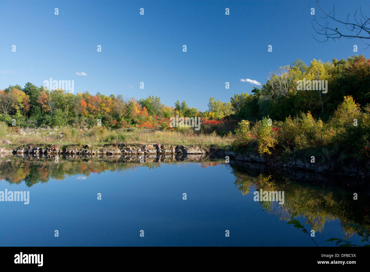 An abandoned rock quarry in Vaudreuil, Quebec Stock Photo - Alamy