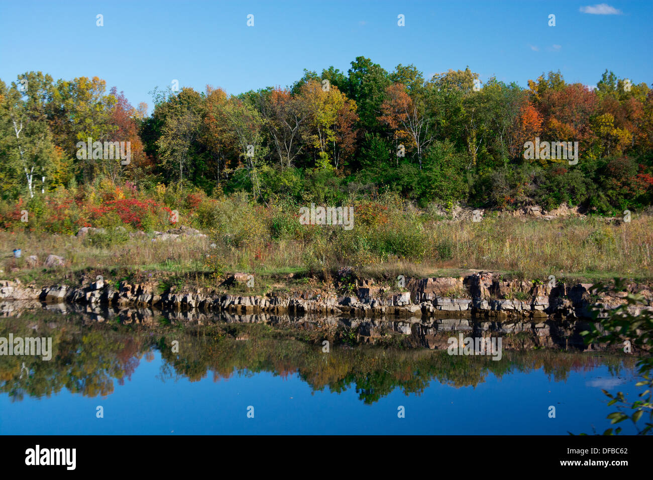 An abandoned rock quarry in Vaudreuil, Quebec Stock Photo - Alamy