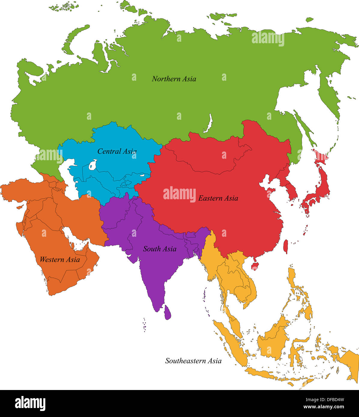Map of south east asia hi-res stock photography and images - Alamy