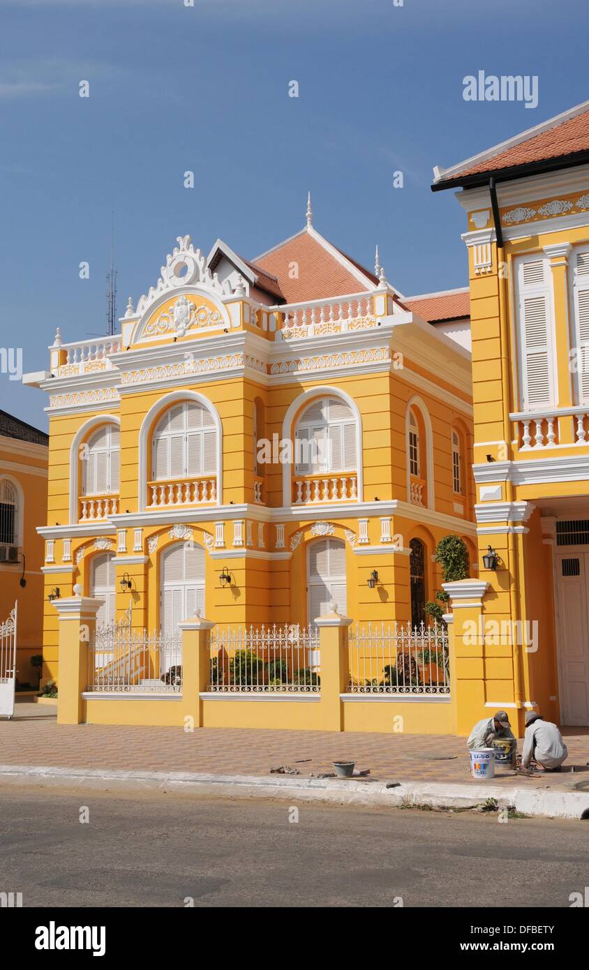 Colonial building in battambang hi-res stock photography and images - Alamy