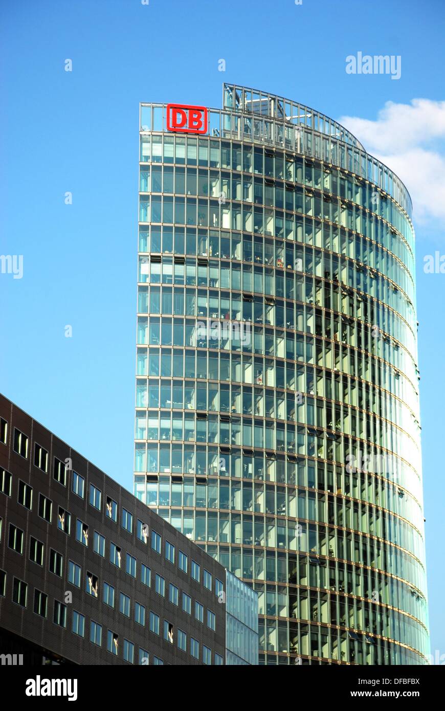 Administration building of the german railway hi-res stock photography ...