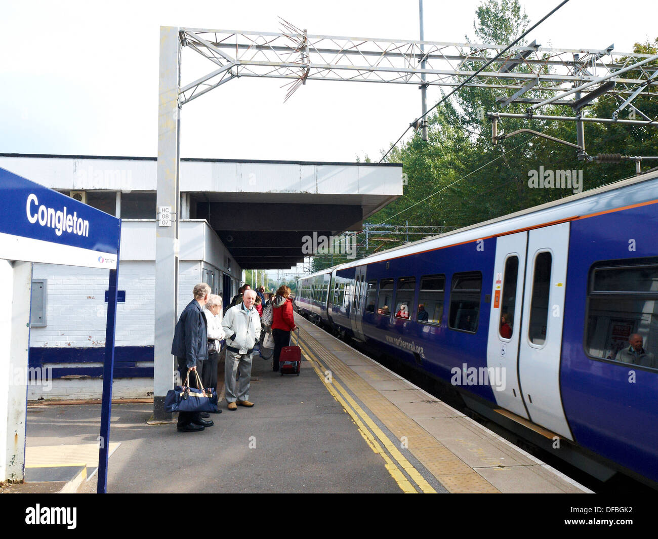 Congleton railway sign hi-res stock photography and images - Alamy