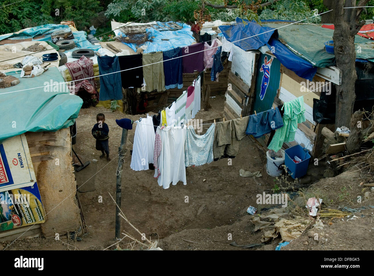 A view of some the shacks in the Kennedy Road informal settlement in ...