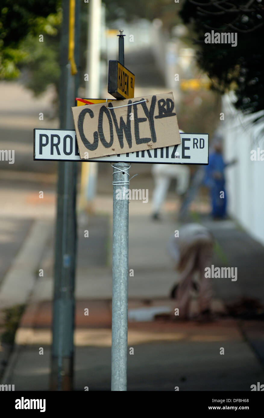 Cowey Road in Durban which has been changed to Problem Mkhize Road ...