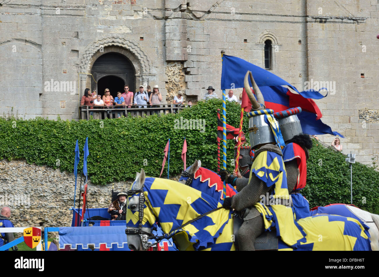 Knights on Horseback Stock Photo - Alamy