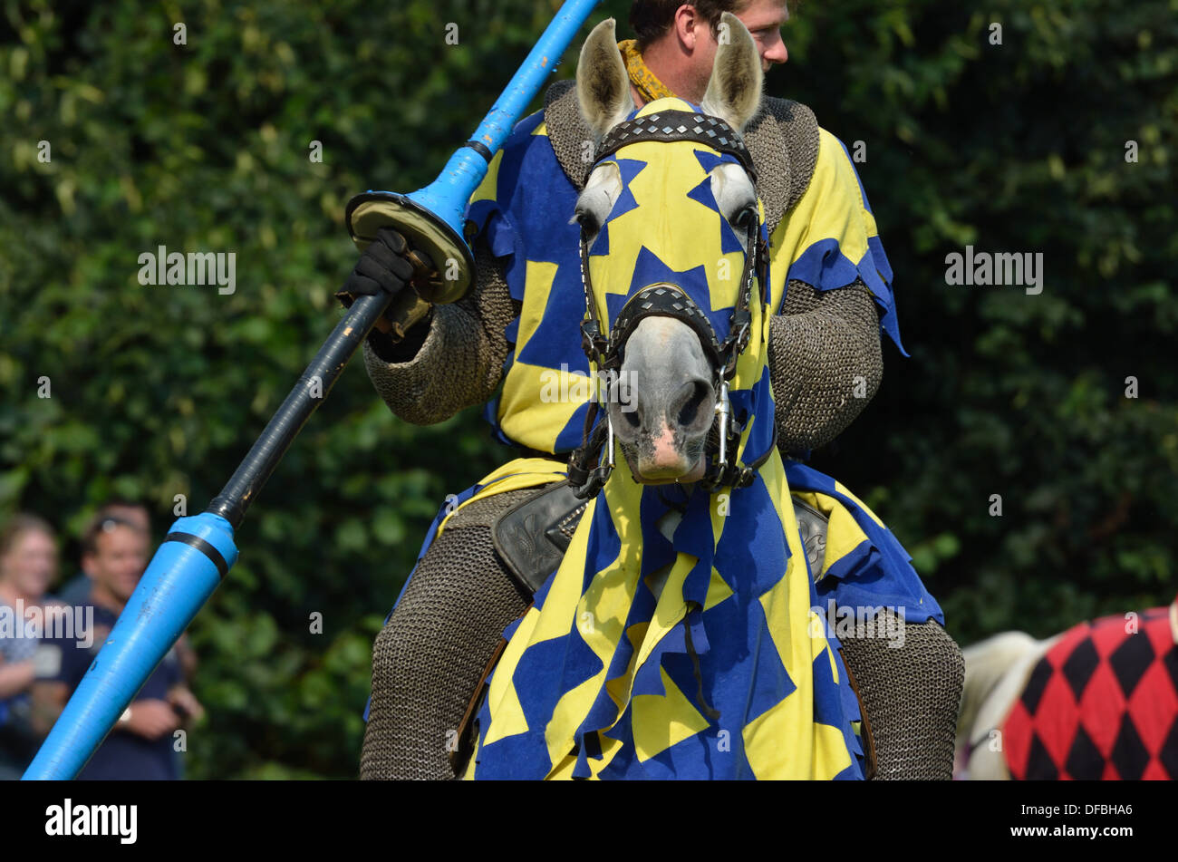 Close up of Knight on Horseback Stock Photo - Alamy