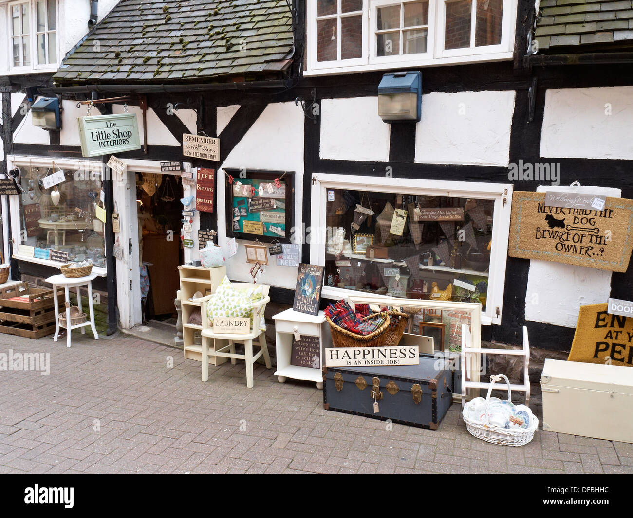 The Little shop in Congleton Cheshire UK Stock Photo - Alamy