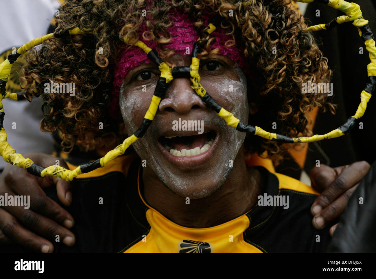 Kaizer Chiefs fans Moses Mabhida Stadium in Durban during their match ...