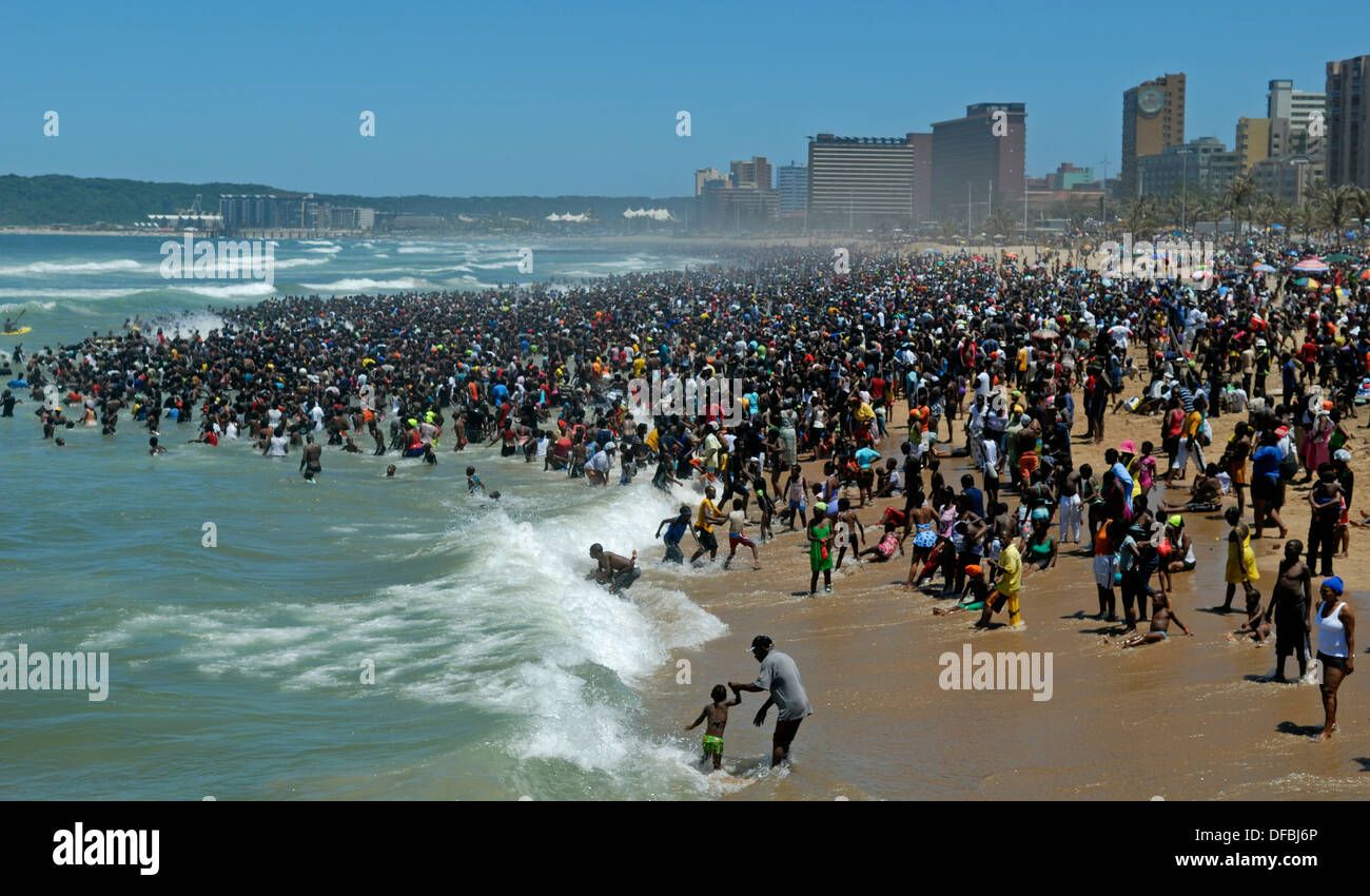 People In Their Droves Celebrate New Years Day On The Beach Front In