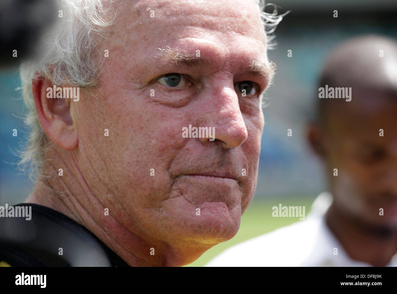 Durban's City Manager Dr Mike Sutcliffe speaks to media after making ...