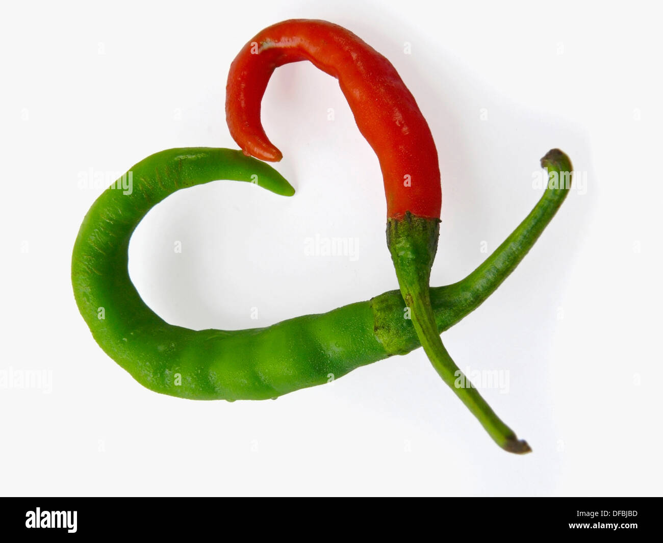 Red and green common chili hi-res stock photography and images - Alamy