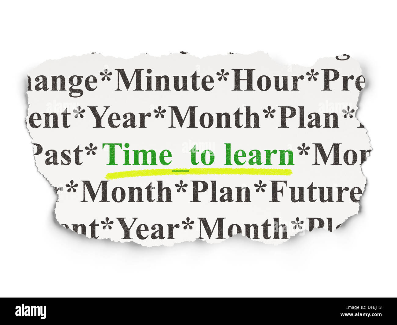 Timeline concept: Time to Learn on background Stock Photo - Alamy