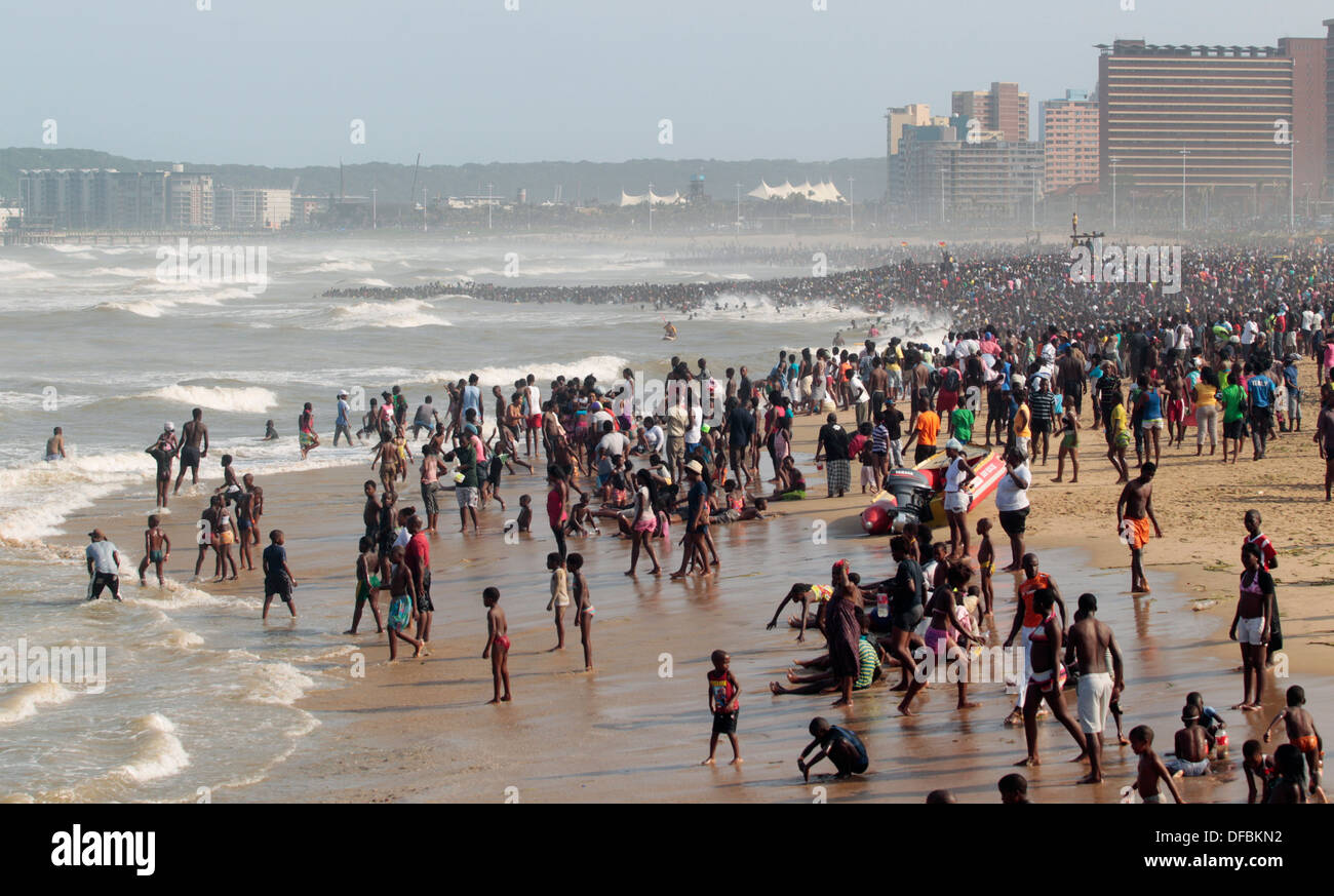 Thousands Of People Celebrate New Years Day On The Durban Beach Front