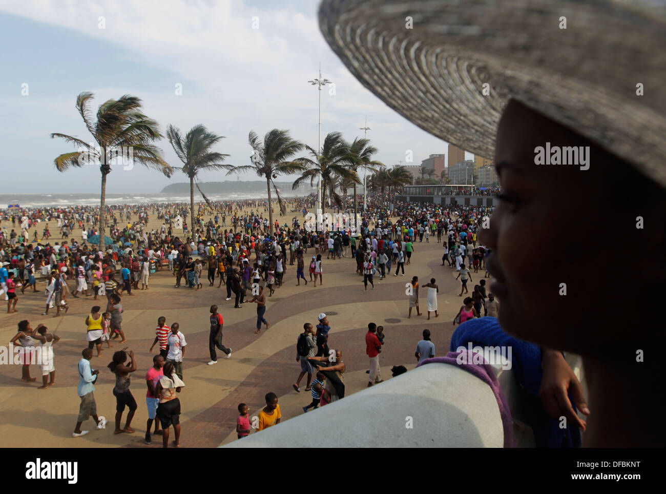 Thousands Of People Celebrate New Years Day On The Durban Beach Front