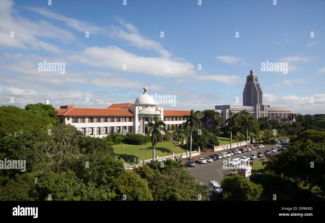 A general view of the University of KwaZulu Natal with Howard College ...
