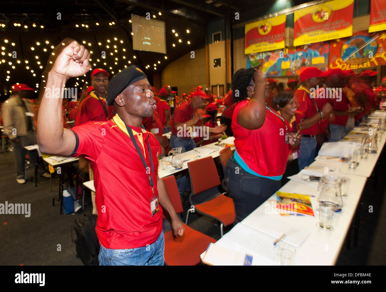 Union members during NUMSA's 9th National Conference at the Albert ...