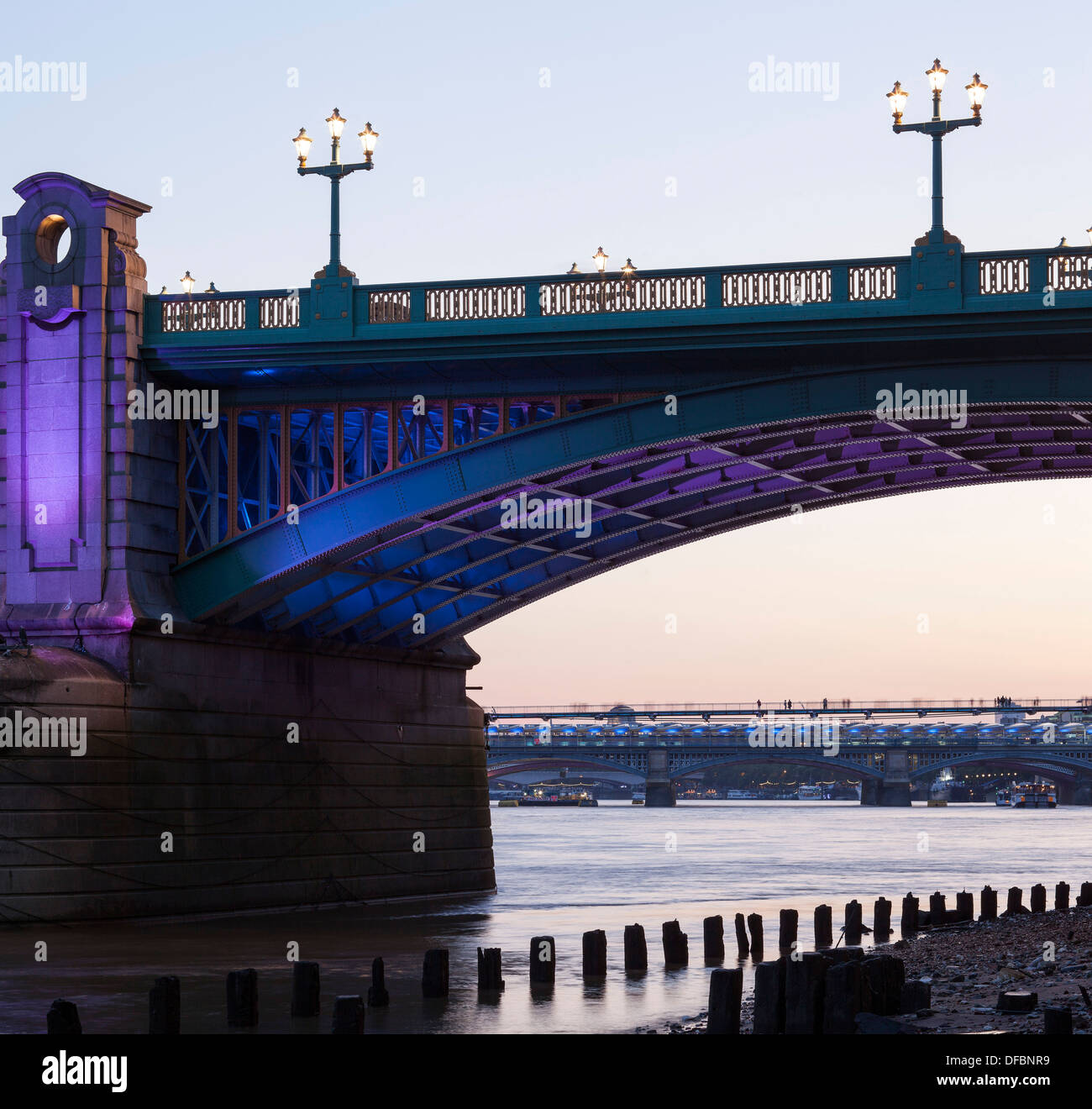 Southwark Bridge, London, United Kingdom. Architect: Sir Ernest George ...