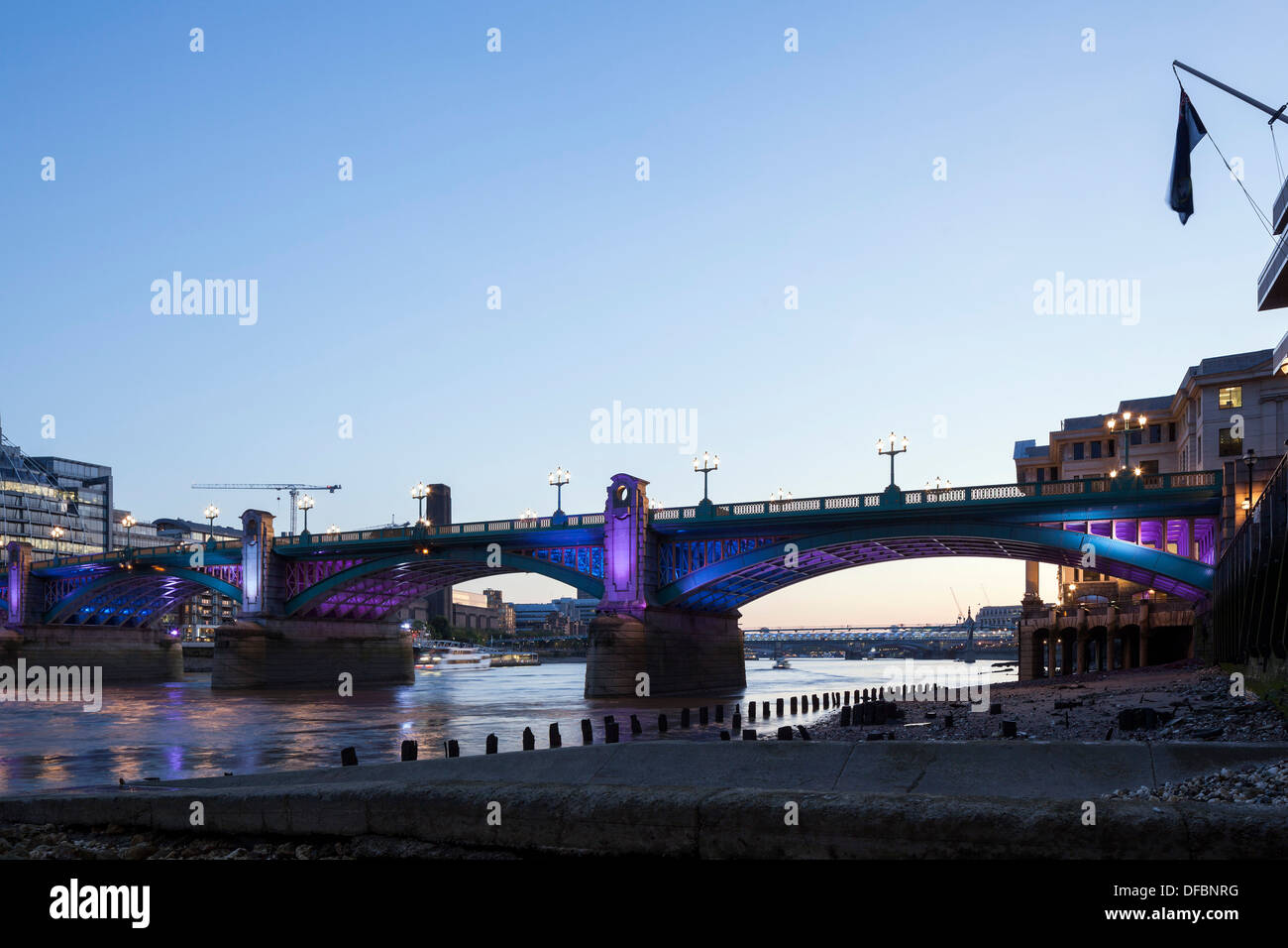 Southwark Bridge, London, United Kingdom. Architect: Sir Ernest George ...
