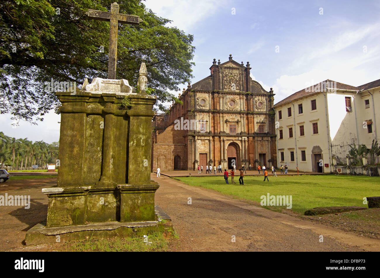 Old goa basilica de bom jesus church hi-res stock photography and ...