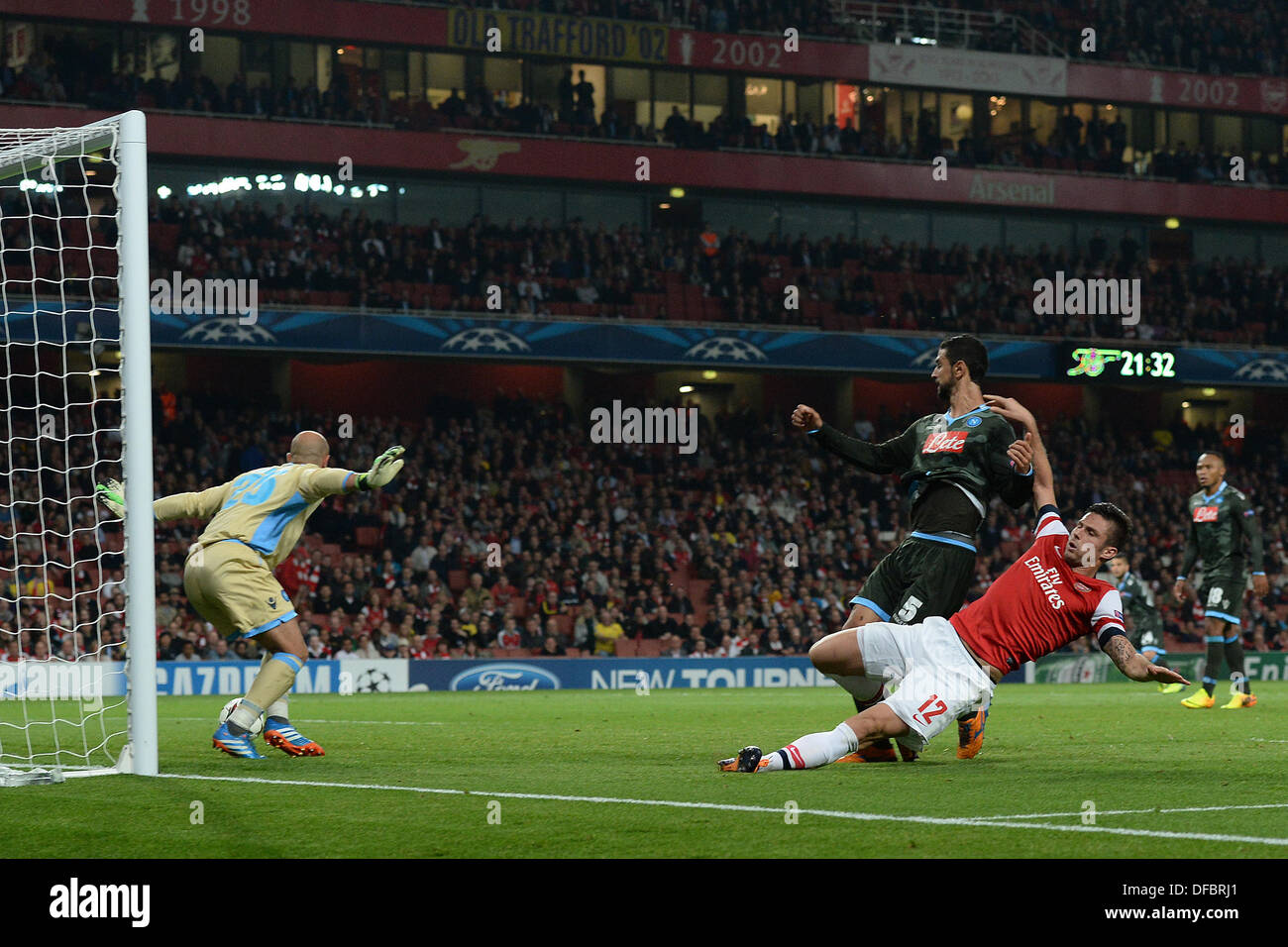 London, UK. 01st Oct, 2013. Arsenal's forward Olivier Giroud from ...