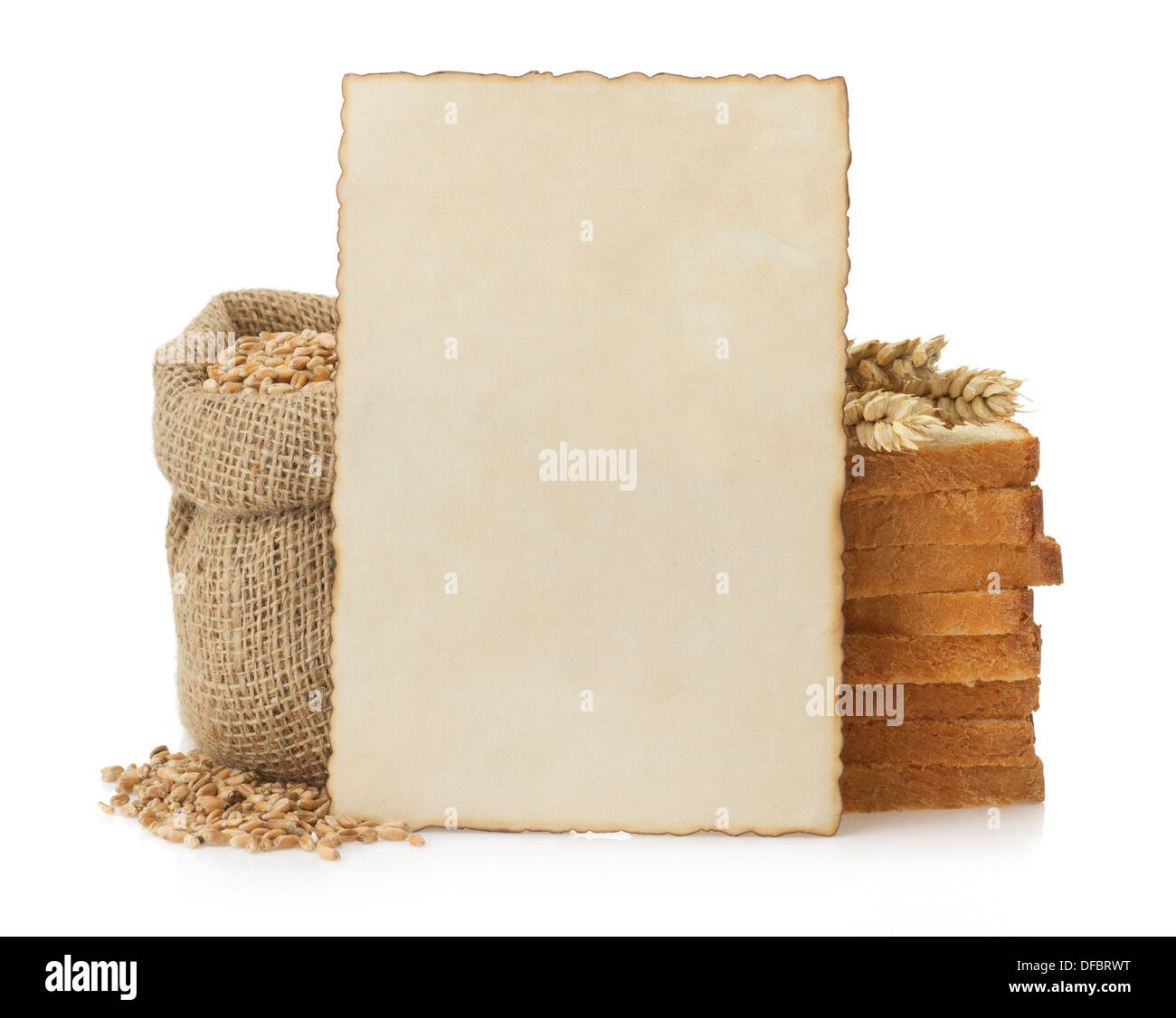 fresh bread isolated on white background Stock Photo - Alamy