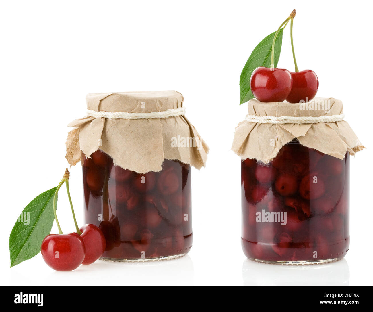 Cherry jam Cut Out Stock Images & Pictures - Alamy