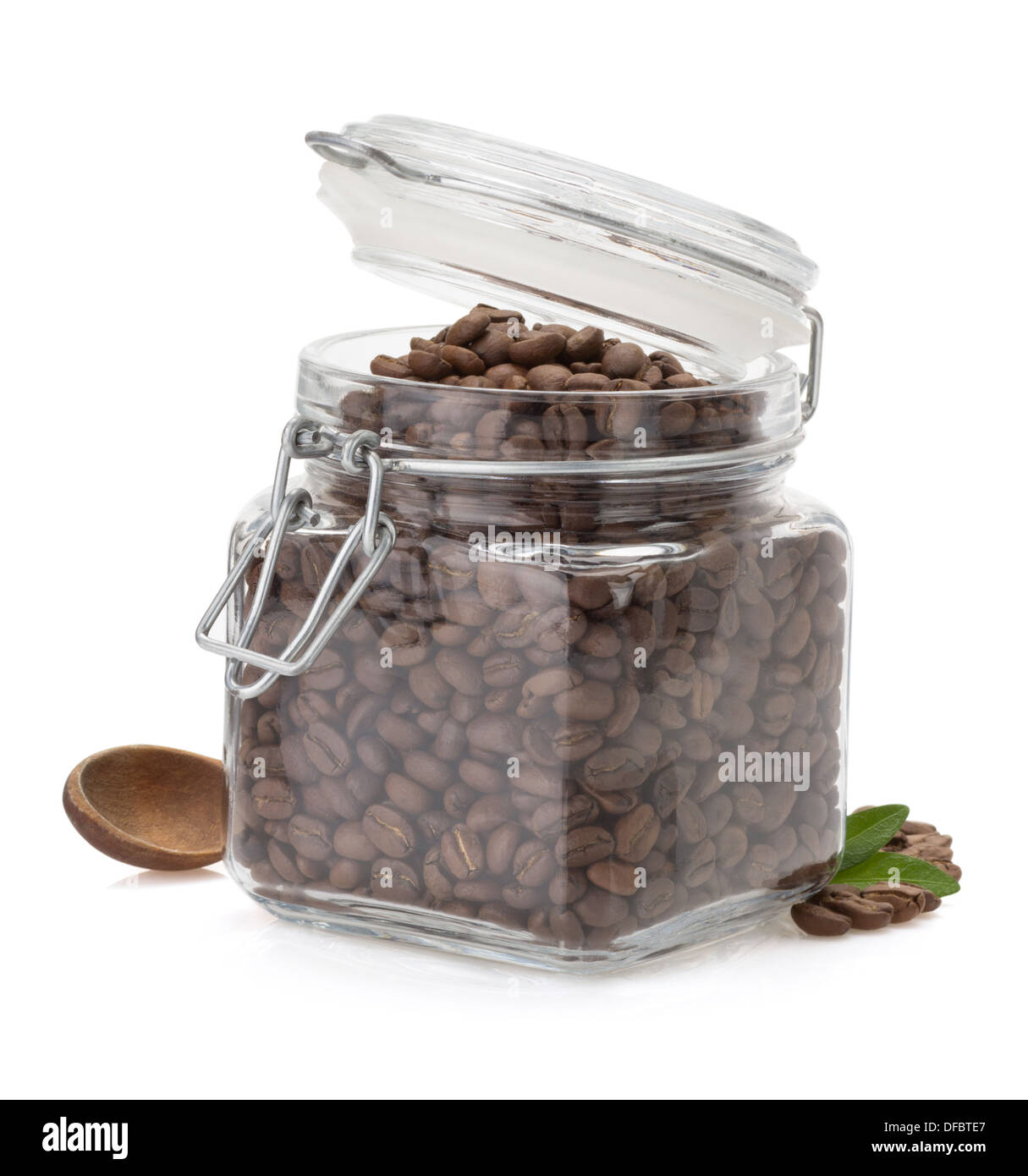 coffee beans isolated on white background Stock Photo - Alamy