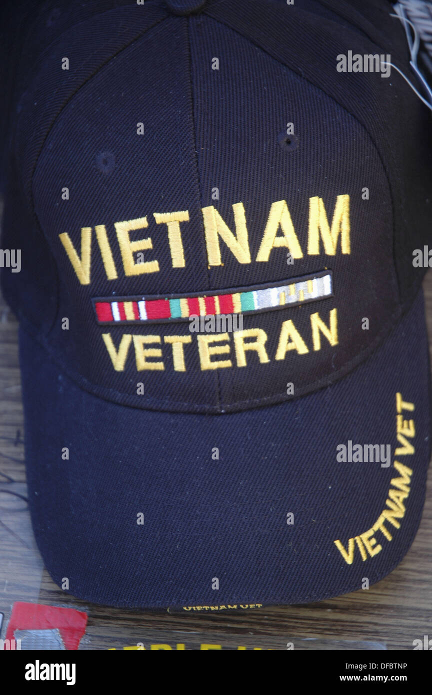 New York City USA, Vietnam veteran hat sold during the Veterans Day ...