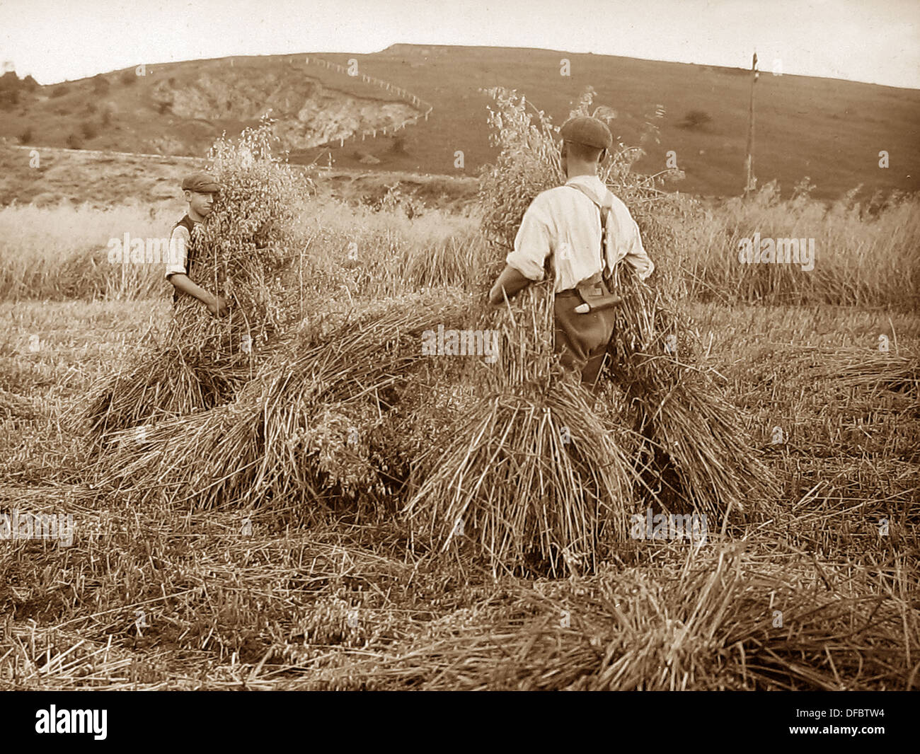 Stacking straw victorian period hi-res stock photography and images - Alamy