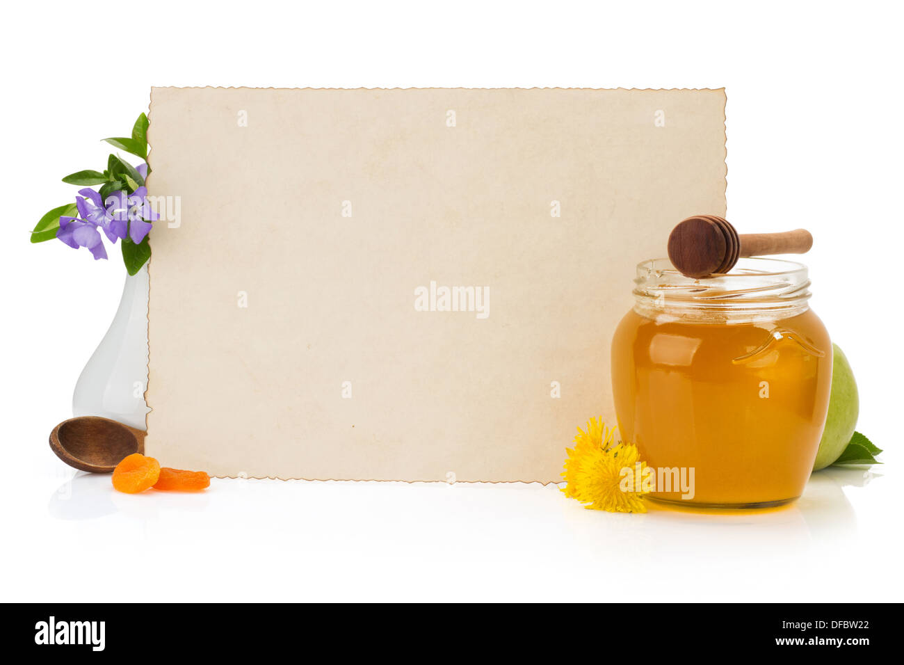 cooking recipes note paper and spices on white background Stock Photo ...