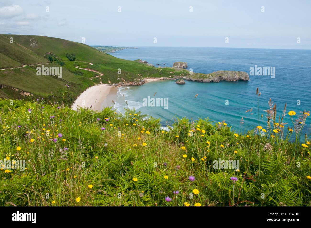 Torimbia beach. Niembro, Asturias province, Spain Stock Photo - Alamy