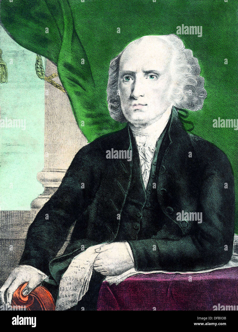 Vintage portrait of James Madison Stock Photo - Alamy