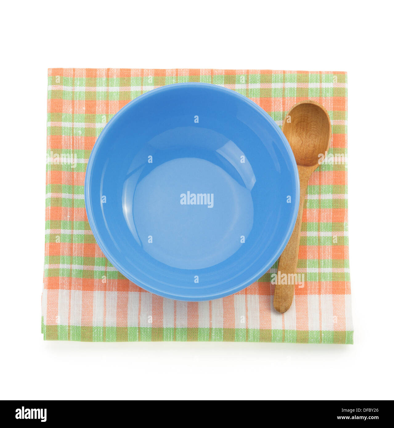 plate and spoon isolated on white background Stock Photo - Alamy