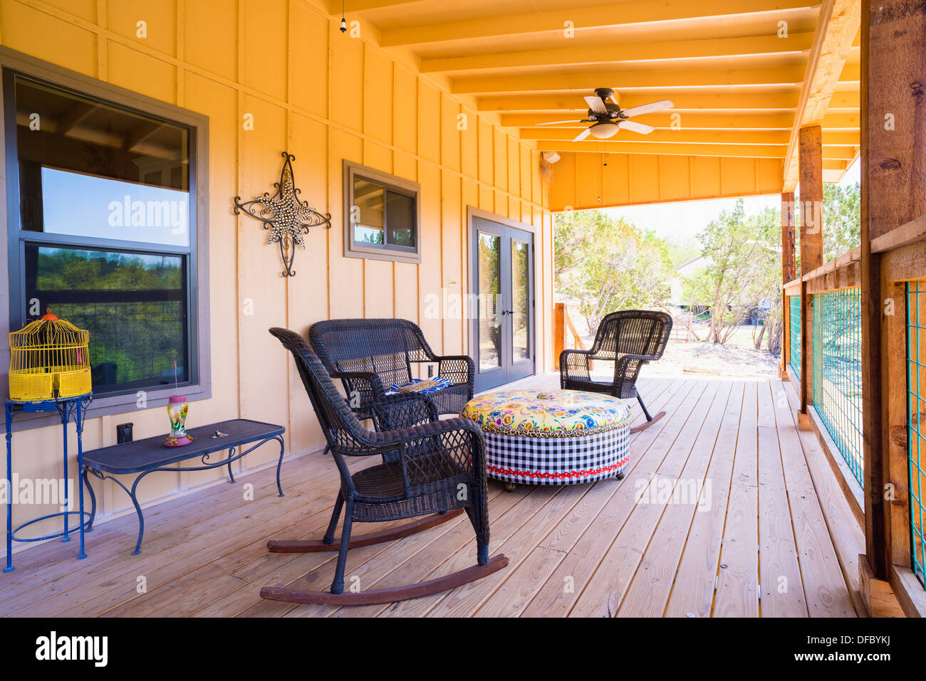 USA, Texas, Exterior of rustic farm house Stock Photo - Alamy