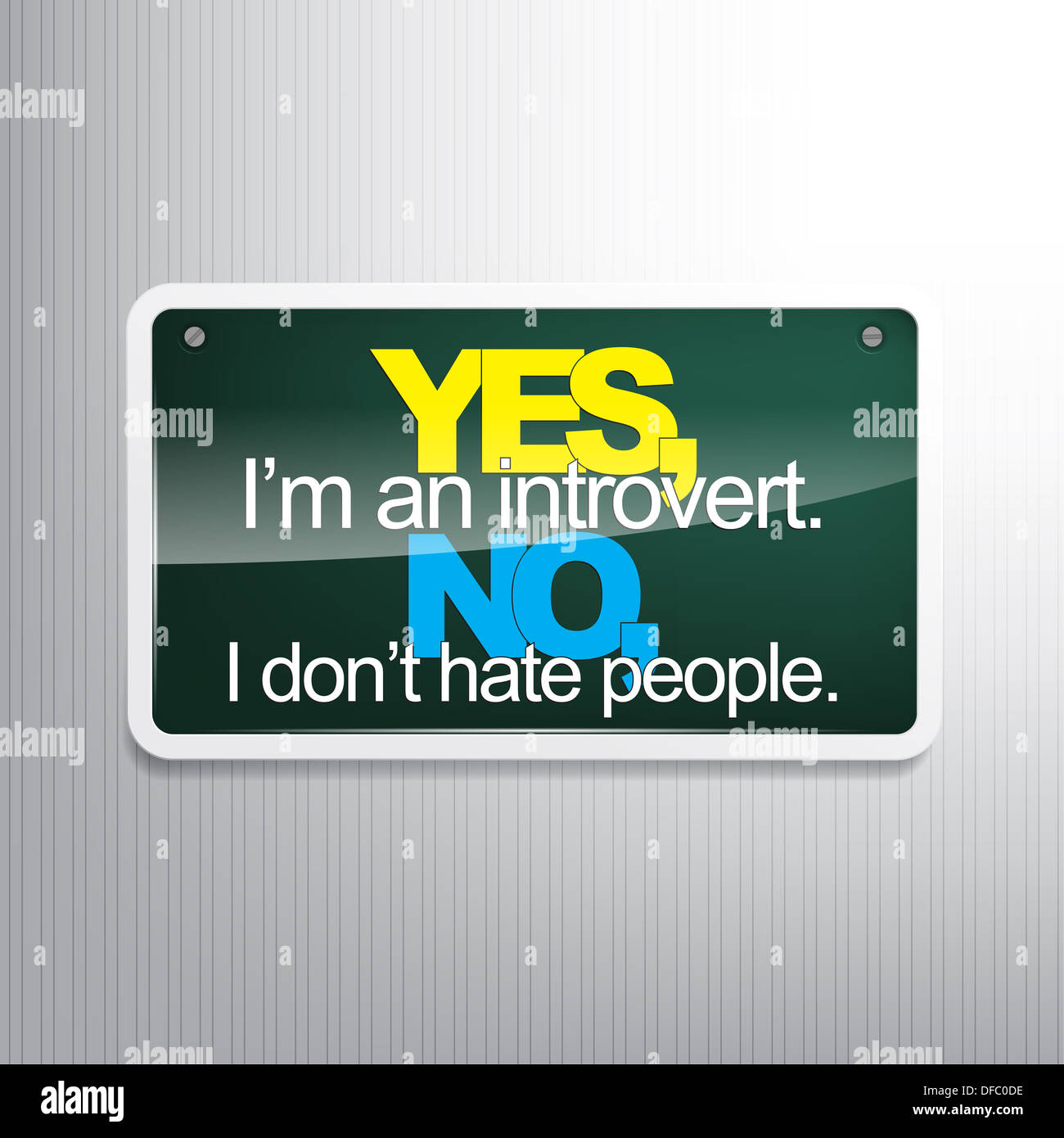 Yes, I'm an introvert. No, I don't hate people. Sarcastic background ...