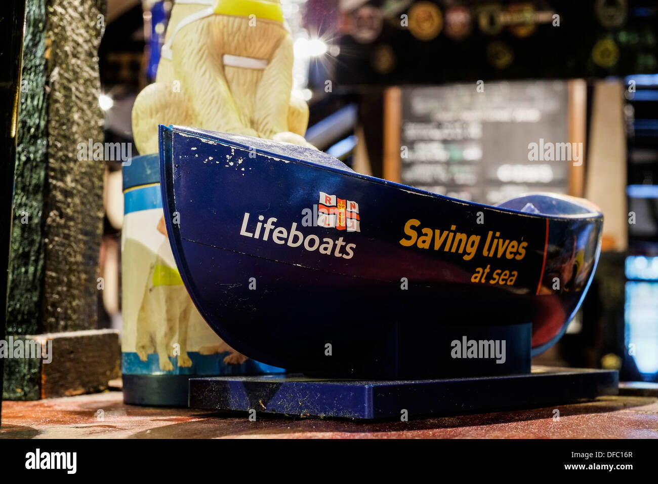 Lifeboat collection box hi-res stock photography and images - Alamy
