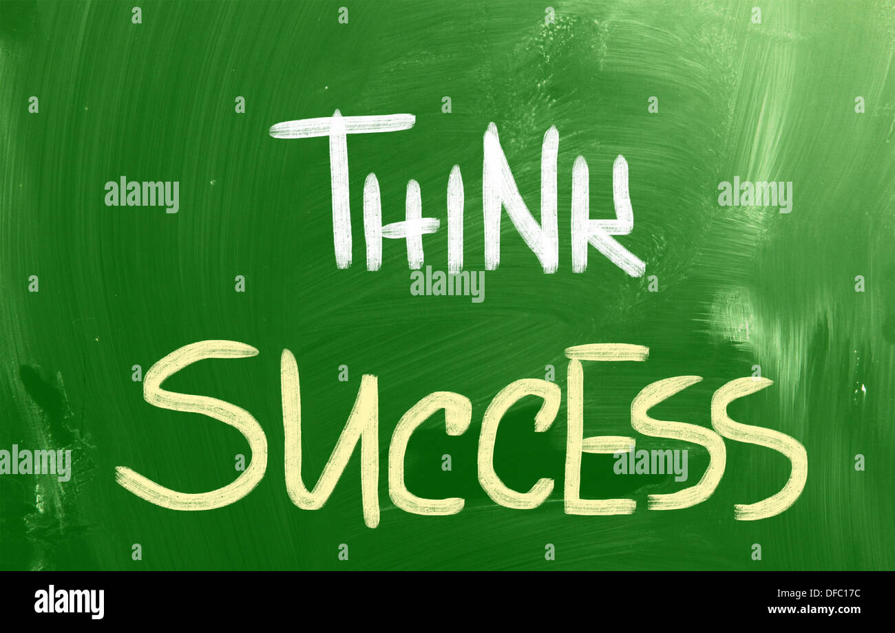 Think Success Concept Stock Photo - Alamy