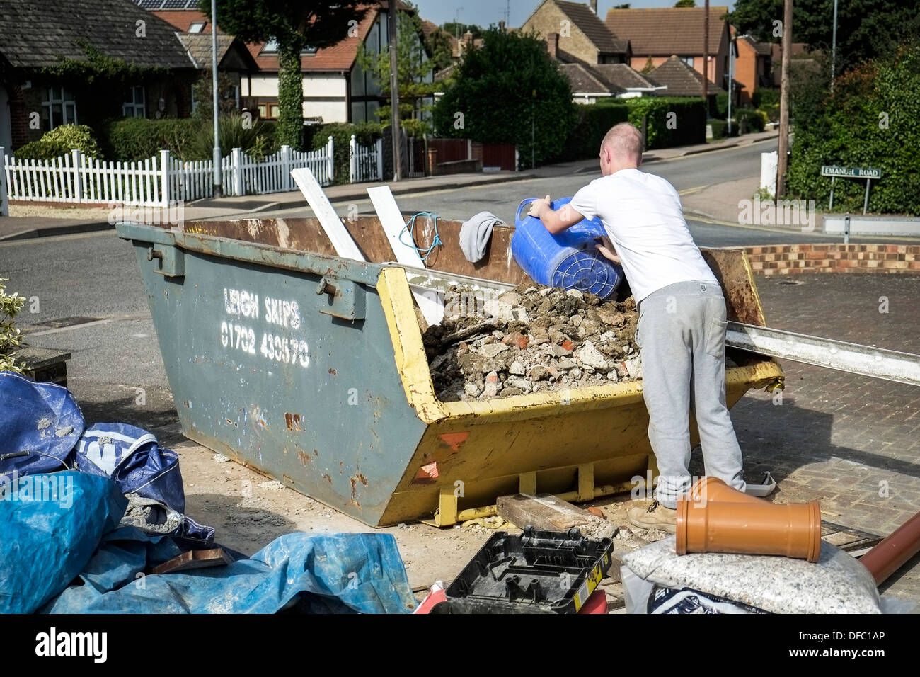 Skip rubble hi-res stock photography and images - Alamy