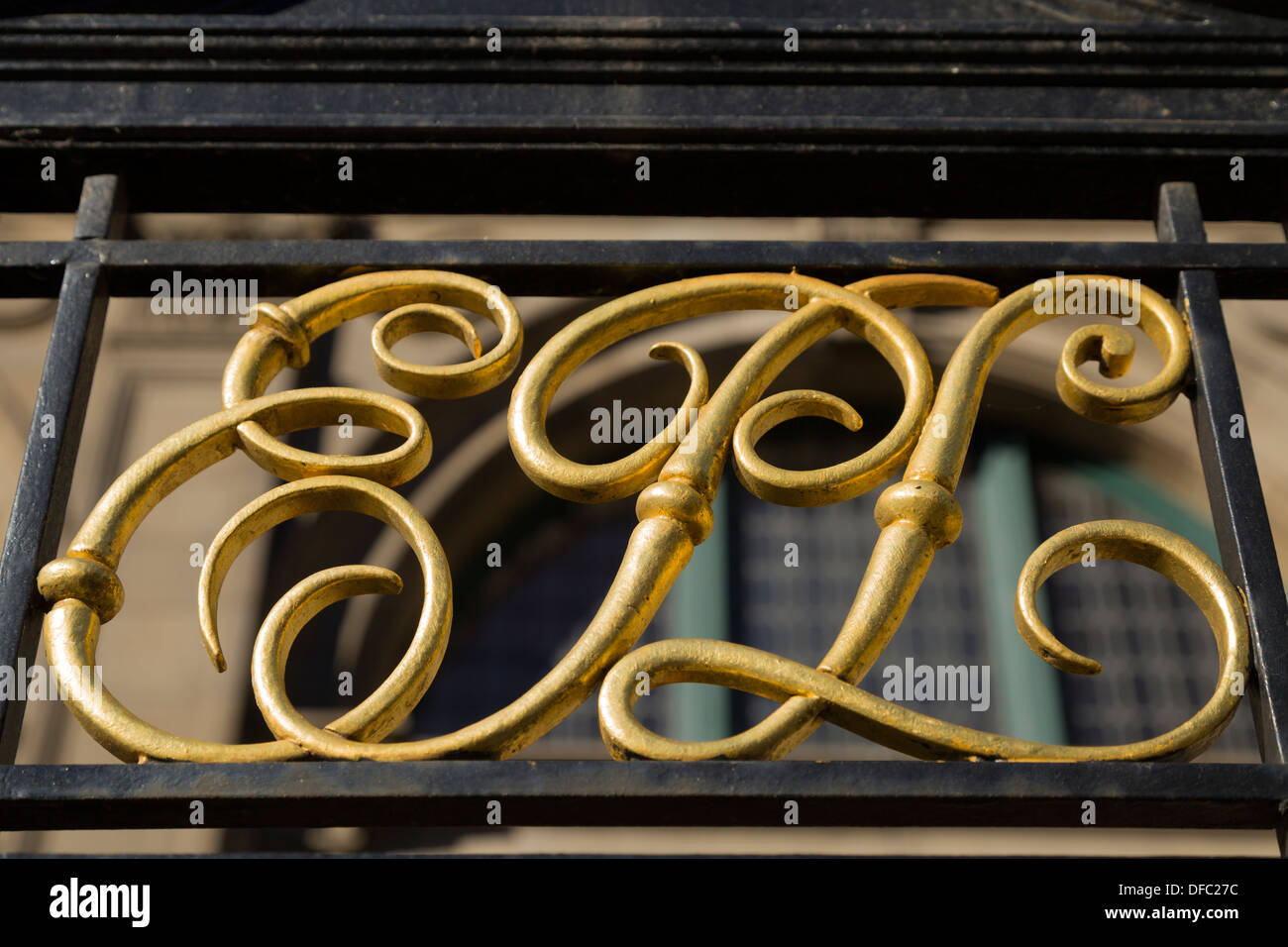 Edinburgh Central Library gate with 'EPL' (presumed - Edinburgh Public ...