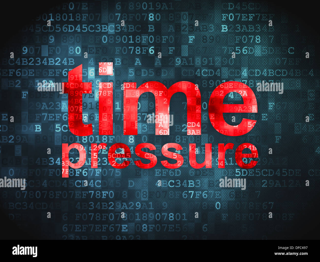 Timeline concept: Time Pressure on digital background Stock Photo - Alamy