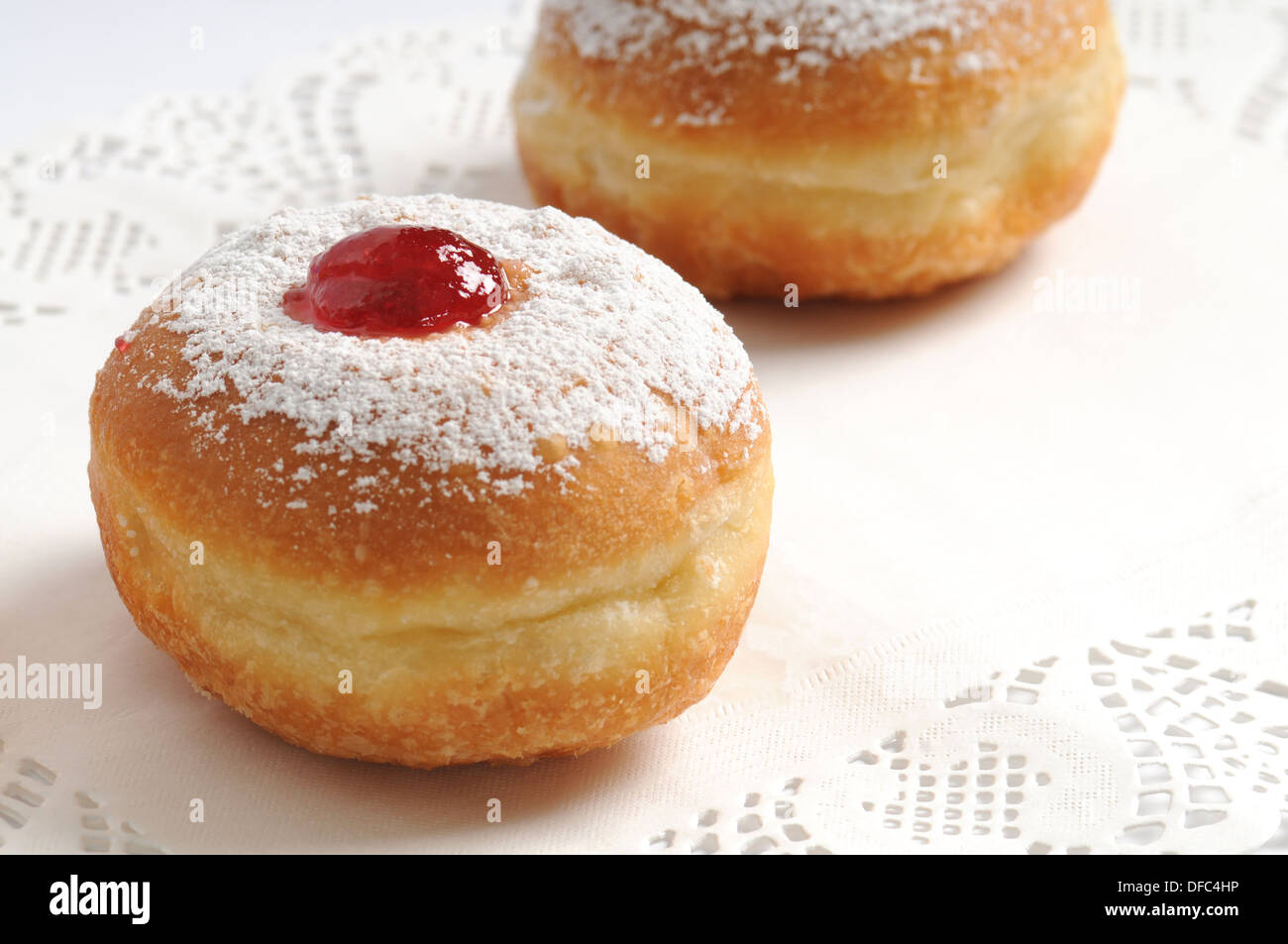 Hanukkah donut - sweet food Stock Photo - Alamy
