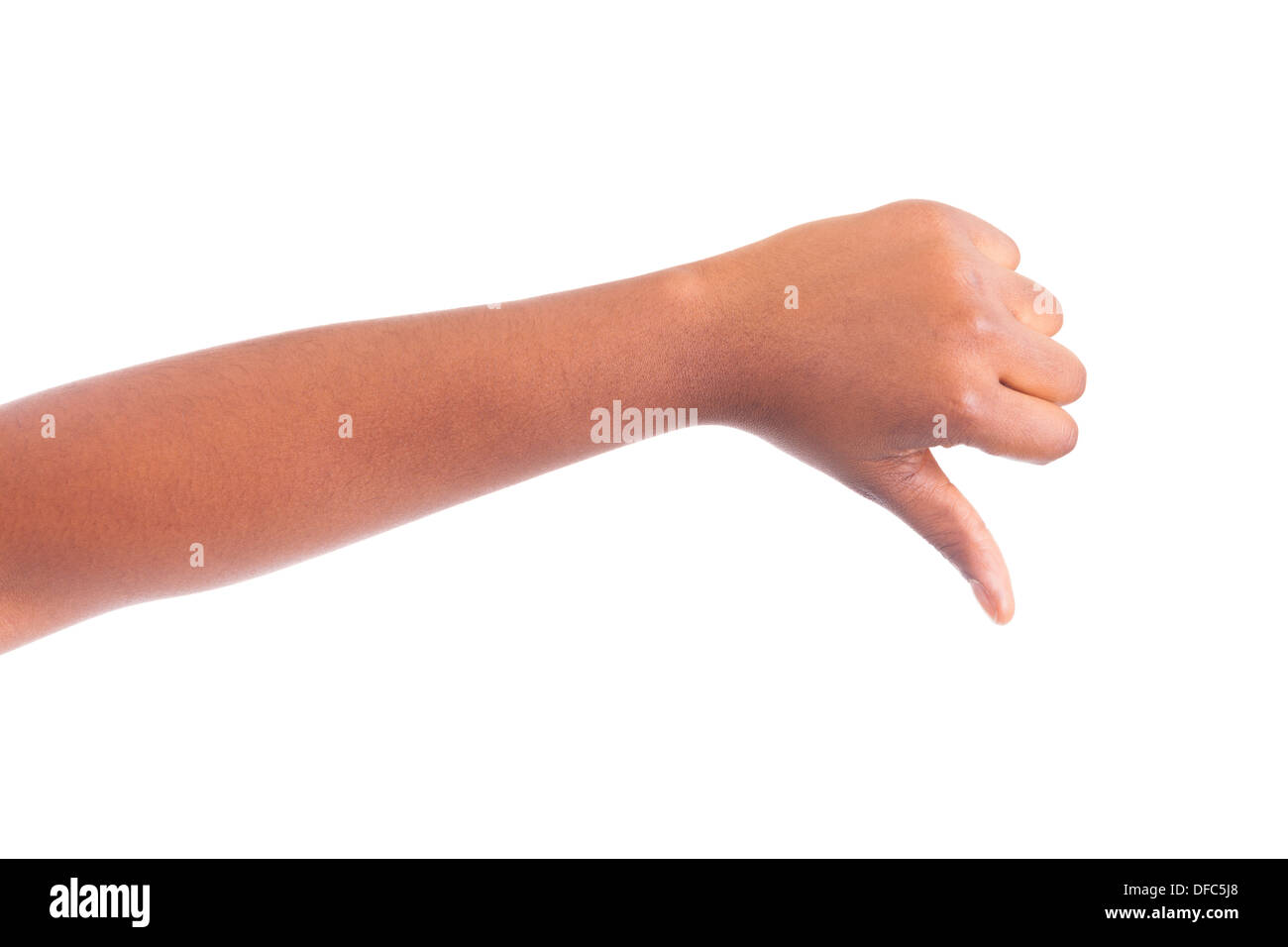 hand sign isolated on white background Stock Photo - Alamy