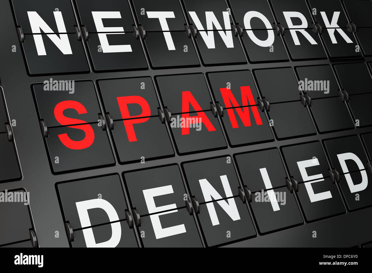 Security concept: Spam on airport board background Stock Photo - Alamy